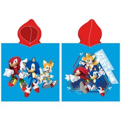 Poncho pentru copii Sonic the Hedgehog and Friends, 55 x 110 cm | 4home ...