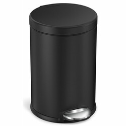 Coș de gunoi rotund Simplehuman cu pedală 4,5 l, negru | 4home ...