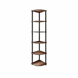 Regal Corner Walnut, 6 Regalböden | 4Home - Spezialist für Ihr Zuhause