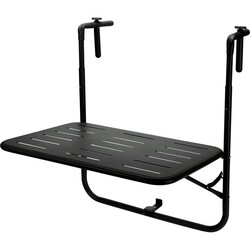 Sklápací balkónový stolík, 60 x 43 x 70 cm, čierna | 4home - pohodlie ...