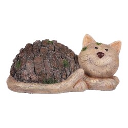 Decorațiune de grădină Pisică, 37 x 20 x 17 cm, ceramică MgO | 4home ...