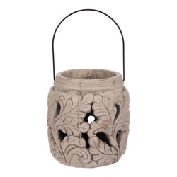 Felinar decorativ Natura, 18 x 20 cm, beton | 4home - confortul casei tale