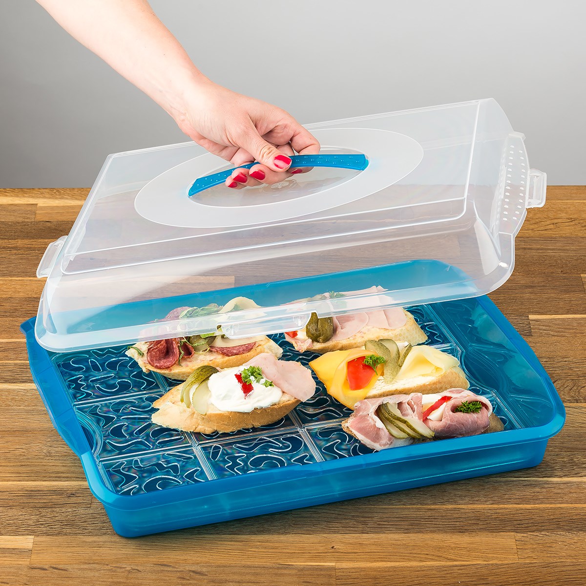 Keeper Přenosný box na potraviny, modrá | 4home - pohodlí domova