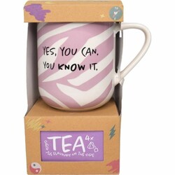 Set cadou ceai și cană Yes, you can, you know it | 4home - confortul ...