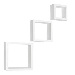 Poliţă Kvadro, alb, set 3 buc. | 4home - confortul casei tale