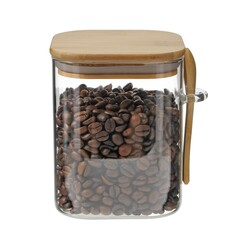 Borcan de sticlă Maxxo Bamboo cu linguriță, 800 ml | 4home - confortul ...