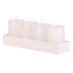 Set lumânări de Advent alb, 4 buc, parafină, 8 cm | 4home - confortul ...