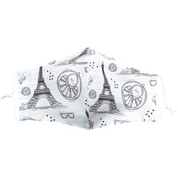 Ústní bavlněná rouška Eiffelova věž | 4home - pohodlí domova