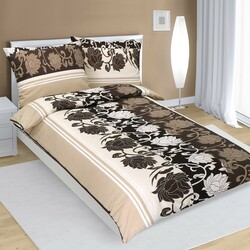 Bellatex Réva krepp ágyneműhuzat barna | 4home - az otthon kényelme