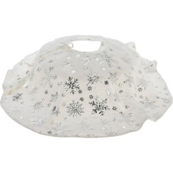 Textilní obal na stojan vánočního stromečku Silver flakes, 90 x 90 cm ...