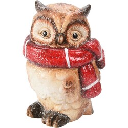 Decorațiune Bufniță cu fular, 10 x 15 x 9 cm | 4home - confortul casei tale