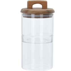 Skleněná dóza s dřevěným víčkem Acacia, 10 x 22,5 cm | 4home - pohodlí ...