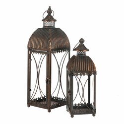 Set de felinare metalice Romance, 2 buc., cupru | 4home - confortul ...