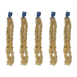 Karácsonyi füzér készlet 7 x 200 cm, 5 db-os, arany | 4home - az otthon ...