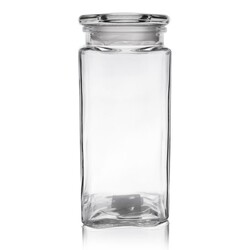 Doză din sticlă cu capac Orion 1,8 l, pătrată | 4home - confortul casei ...