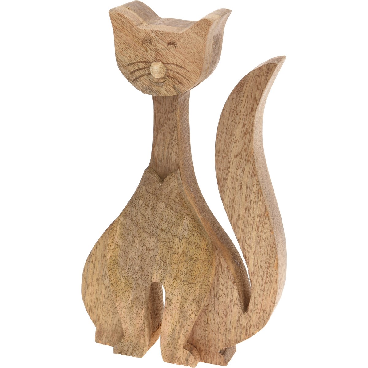 Dekoratívna drevená mačka 24 cm | 4home - pohodlie domova