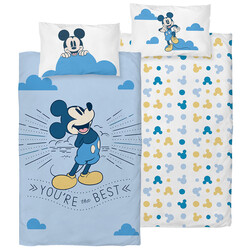 Lenjerie de pat pentru copii Mickey Mouse Ești celmai bun, 100 x 135 cm, 40 x 60 cm | 4home ...