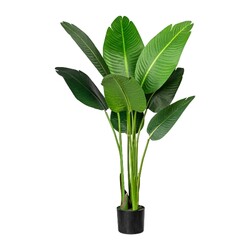 Plantă artificială Strelitzia Nicolai în ghiveci,120 cm, verde | 4home ...