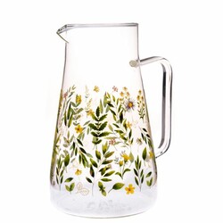 Carafă de sticlă Flori de pajiște, 1,45 l | 4home - confortul casei tale