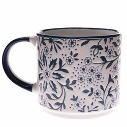 Keramický hrnček Modrý kvet, 390 ml | 4home - pohodlie domova