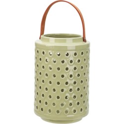Felinar decorativ Bruggy, verde, 15,8 x 24,3 cm, dolomit | 4home ...