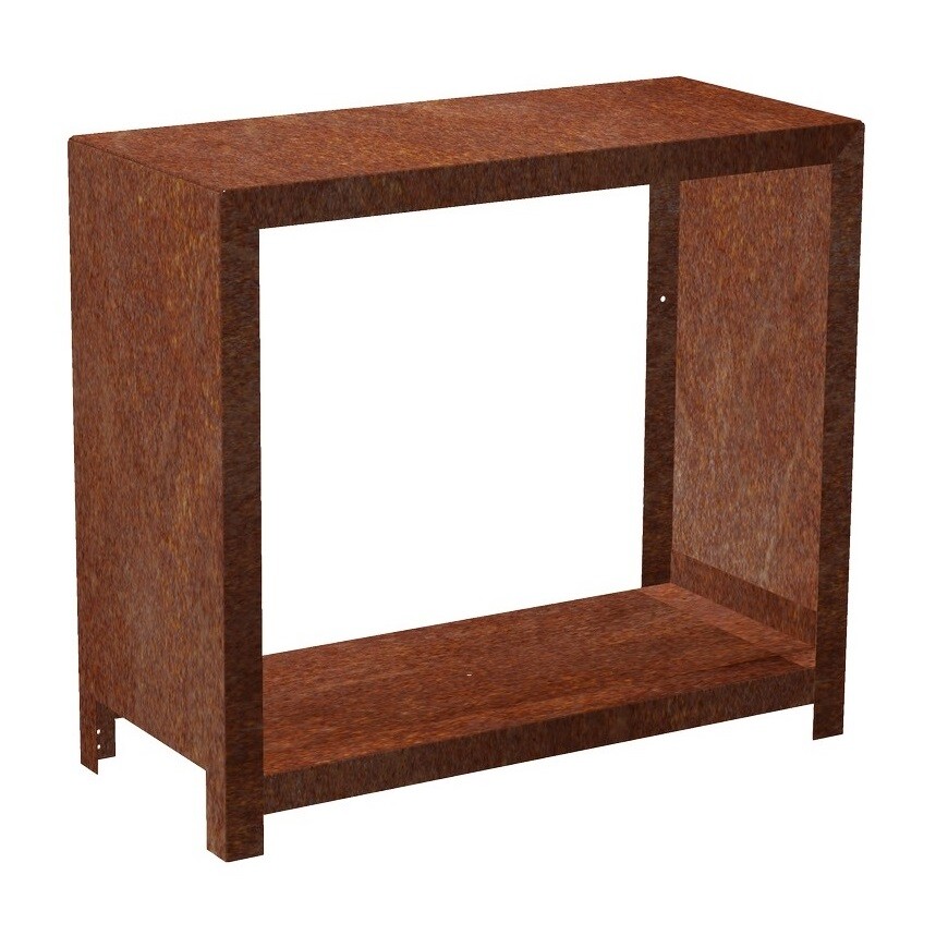Stora Záhradný drevník 120 x 80 x 40 cm, corten CORGARDEN 1037